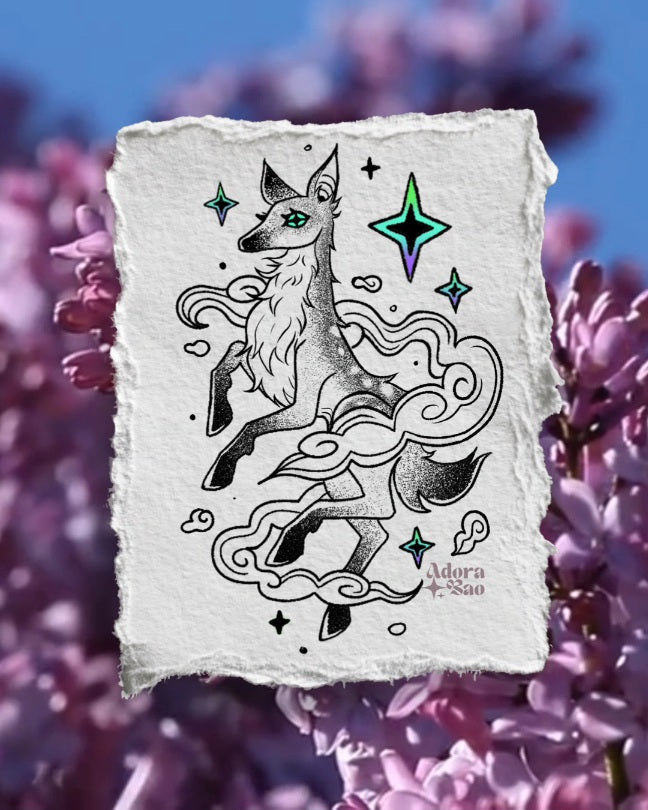 Foxy Knight Valor - Castlecore Knightcore Illustrative Mystic Fox ...